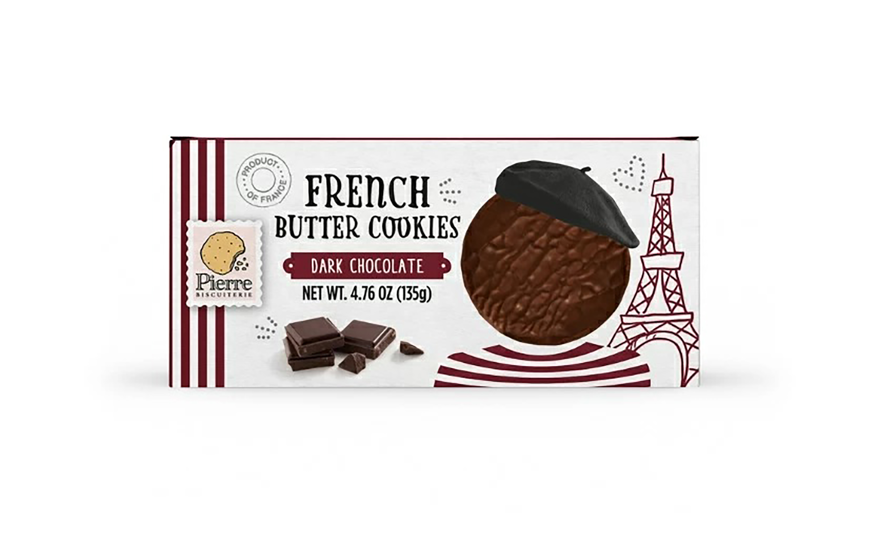 Peacock Cheese - Pierre Dark Chocolate Covered Butter Cookies