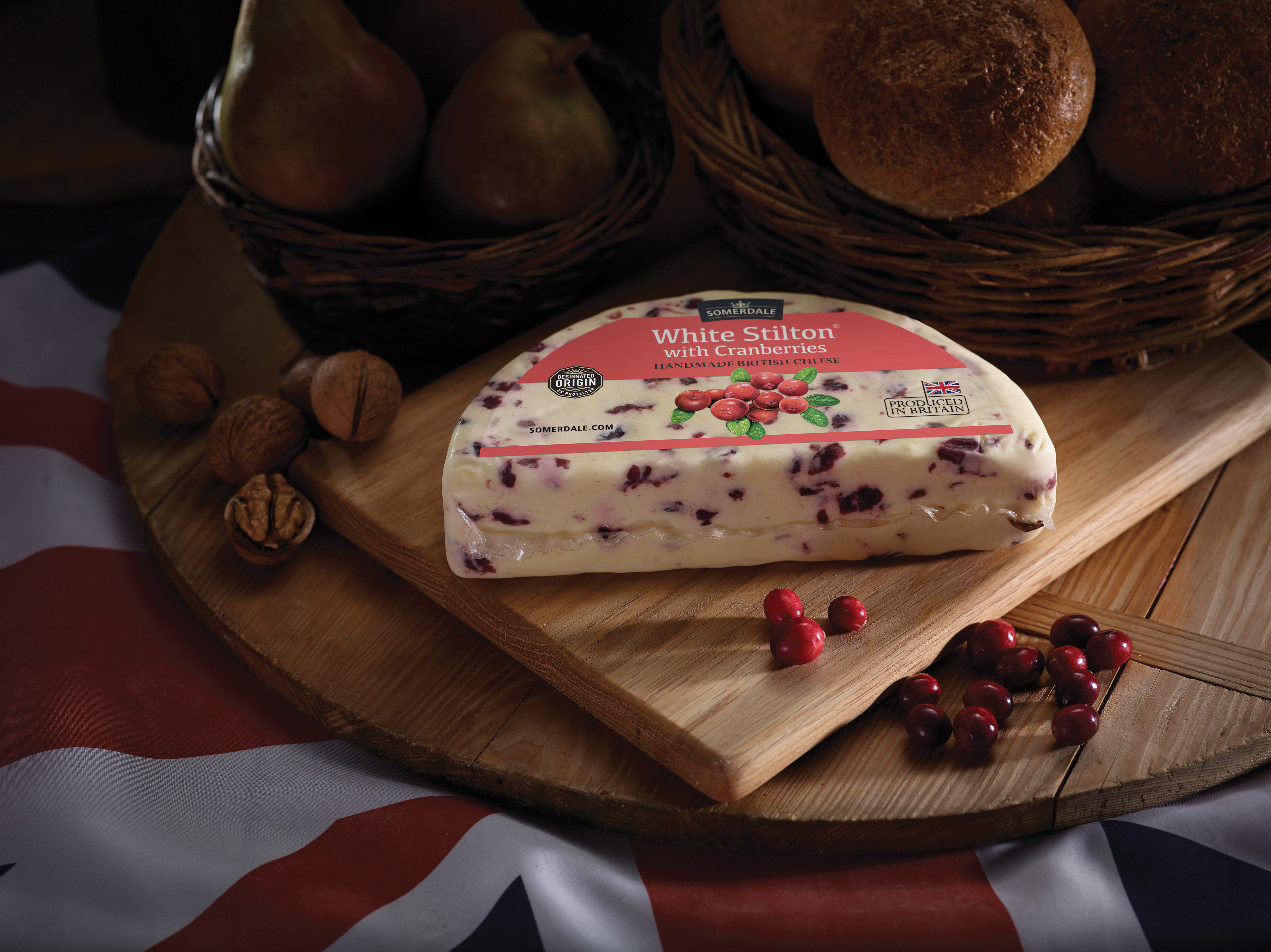 Peacock Cheese - White Stilton With Cranberry