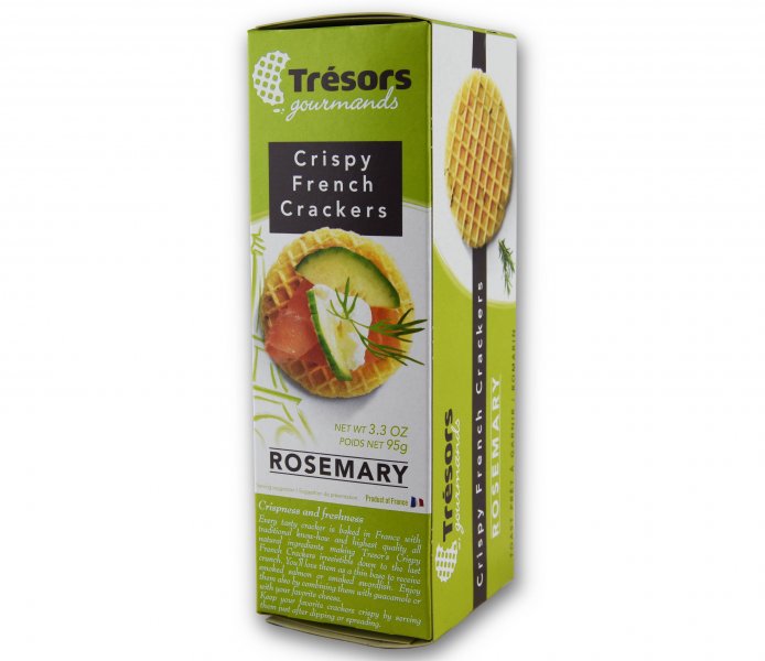 Peacock Cheese - Tresors Gourmands Crispy Rosemary Crackers